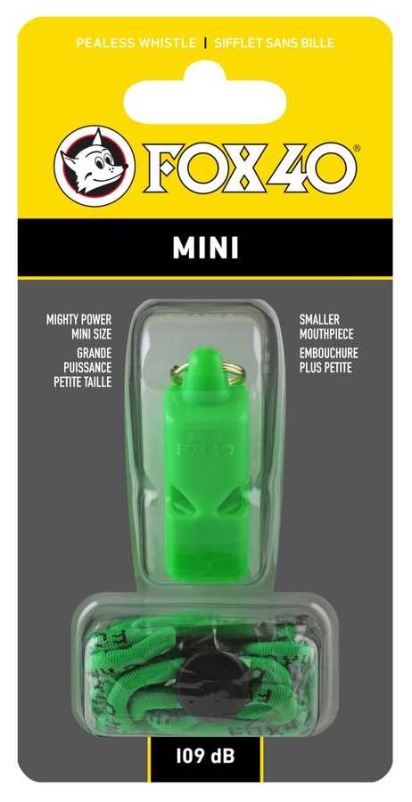 Fox 40 Mini Safety Düdük Neon Yeşil - İpli 9803-1408